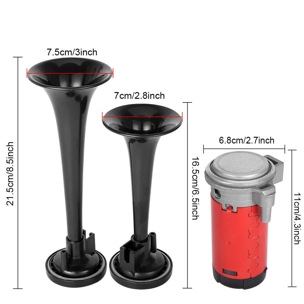 12V 178dB Car Dual Tone Trumpet Set Super Loud Aut... – Vicedeal