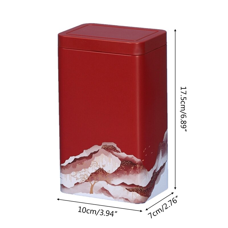 Metal Tinplate Box Japanese Tea Container Jar Gree... – Vicedeal