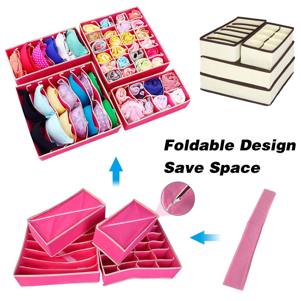 Underwear Bra Organizer Storage Box 4 Colors Drawe... – Grandado