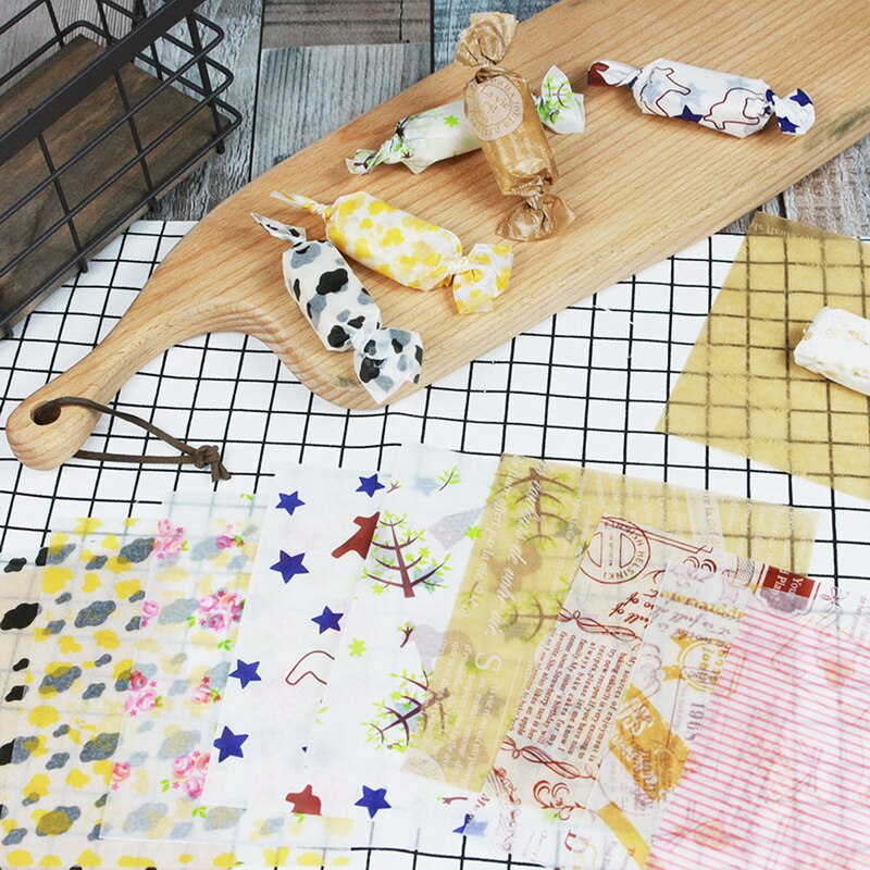 100Pcs/Set Food Wrap Paper Oil Resistant Wrapping ... – Grandado