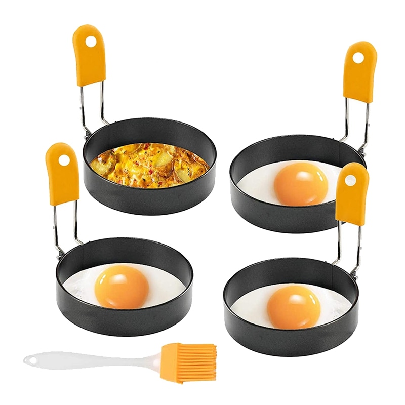 4 Pack Egg Rings,Stainless Steel Round Egg Cooker ... – Vicedeal