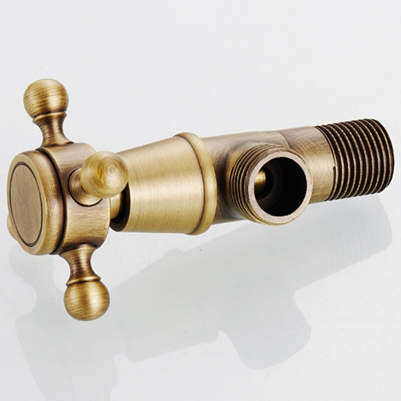 Antique Brass Triple-cornered Valve Water Control ... – Vicedeal