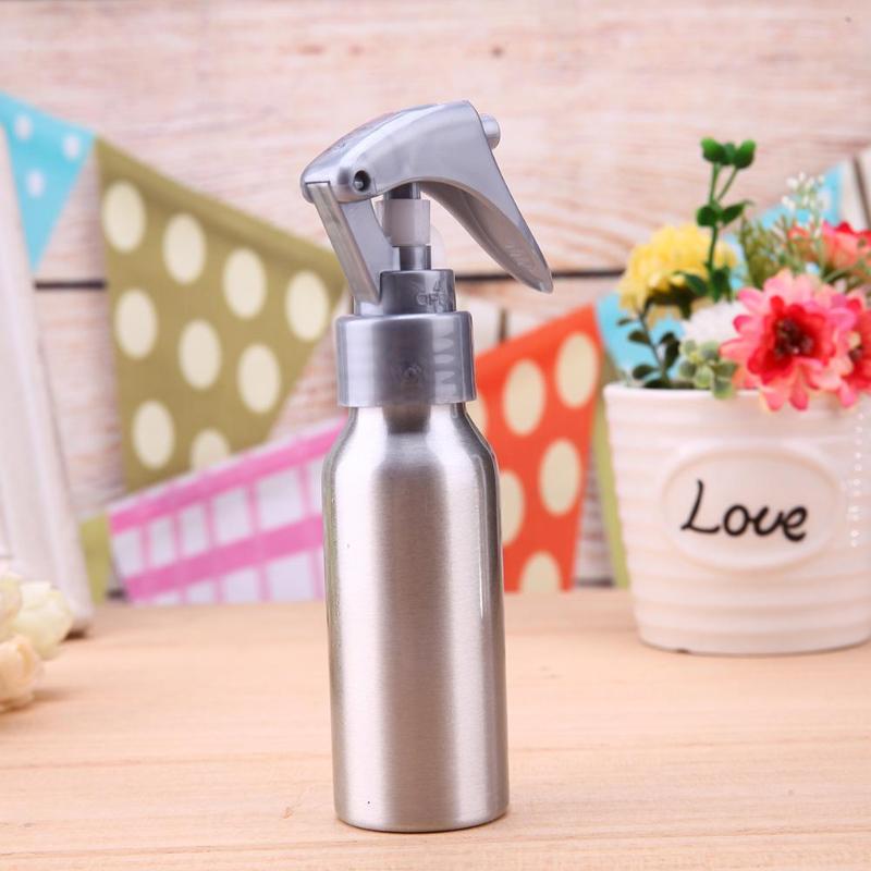 60ml Mini Matte Silver Aluminum Spray Atomiser Applicator Bottles Hair ...