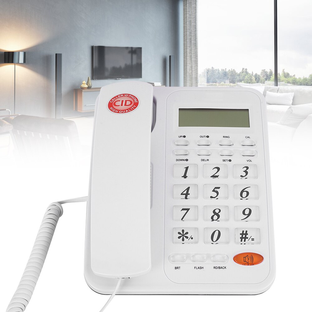 telefon Home Office Landline Desk Phone Wired Tele... – Grandado