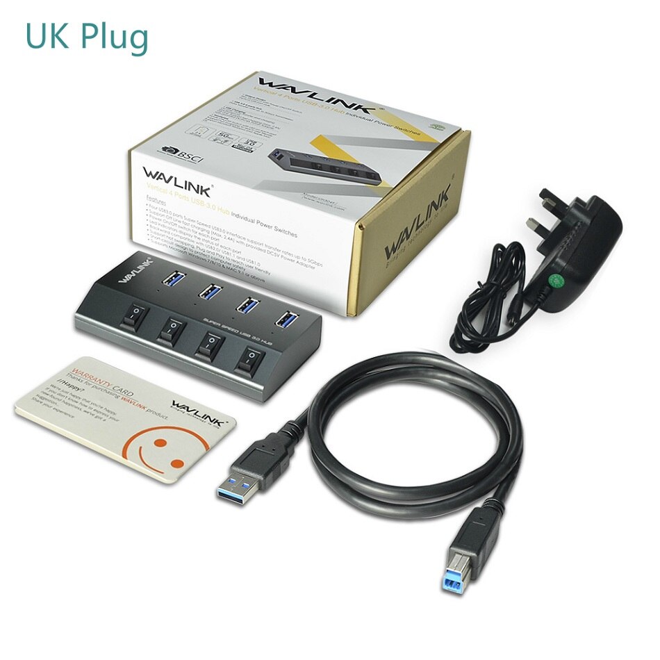 Wavlink Aluminium Usb Hub 3.0 Met Power Adapter Aa... – Vicedeal