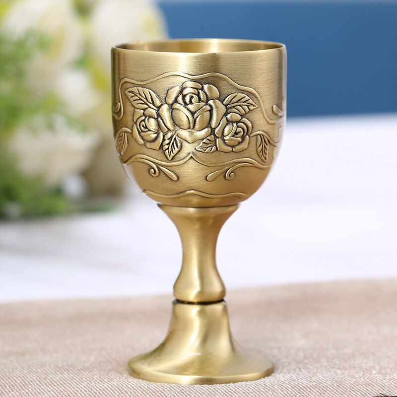 1pc 25/100ml Vintage Wine Cup High Metal Wine Cup ... – Vicedeal