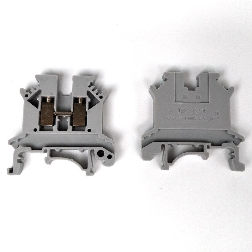 100Pcs/Lot DIN Rail Terminal Block UK-2.5B – Vicedeal