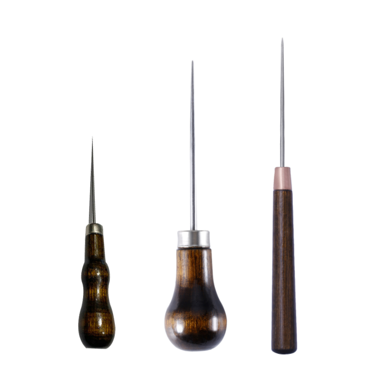 Wooden Handle Awls DIY Leather Tent Sewing Awl Sho... – Grandado