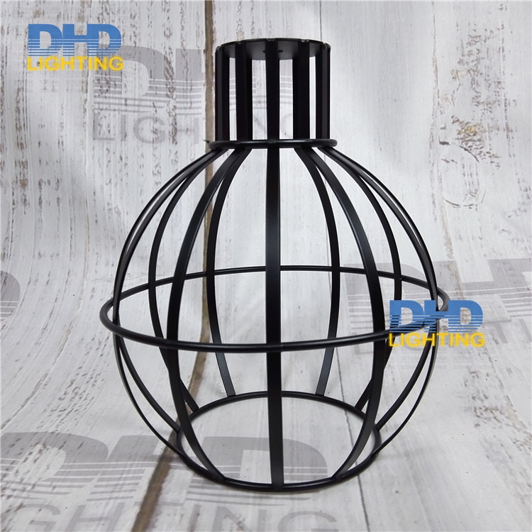 D190mm*H210mm E27 lamp shade black finished iron c... – Grandado