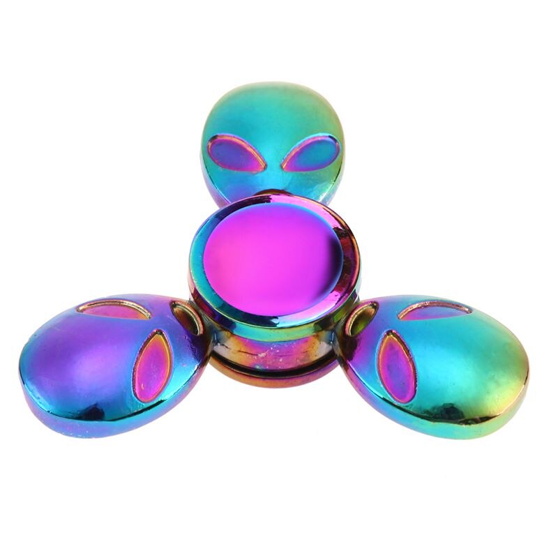 Space Alien ET Rainbow Colorful Fidget Spinner Han... – Grandado