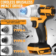 18V 800Nm Torque Electric Wrench Brushless Impact ... – Vicedeal