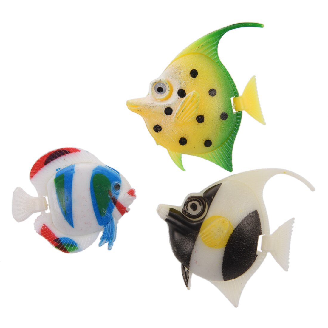 Artificial Multi-colored Plastic Fish Ornament 5Pc... – Grandado