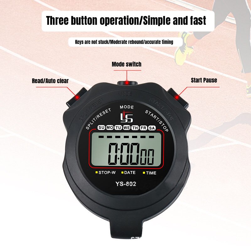 Waterproof Electronic Stopwatch Multifunctiona Spo... – Vicedeal