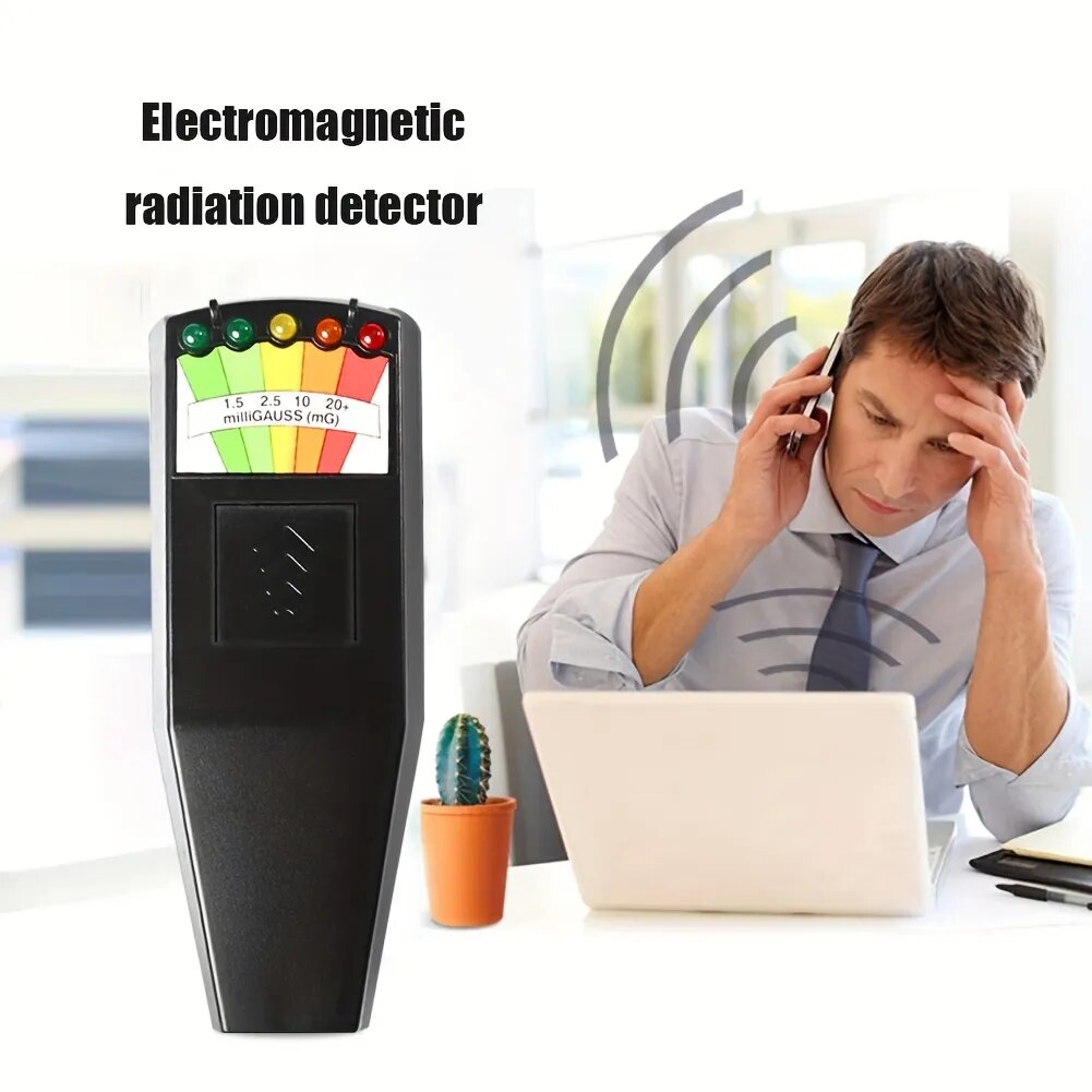 5-LED EMF Meter Magnetic Field Detector Ghost Hunt... – Grandado