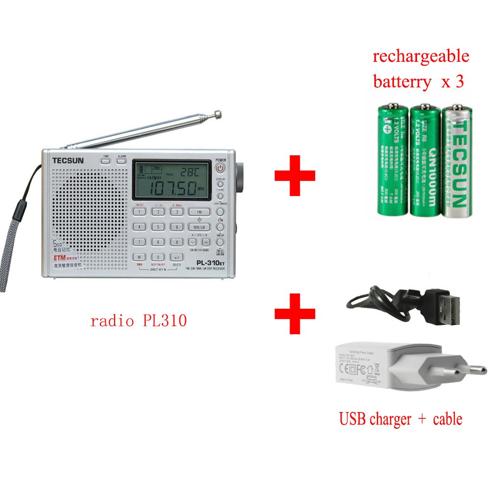 Tecsun PL-310ET Full Radio Digital Demodulator FM/... – Vicedeal