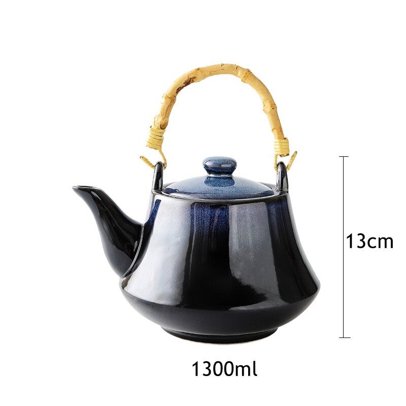 Blue Cat Eye Teapot Chinese Traditional Ceramic Te... – Vicedeal
