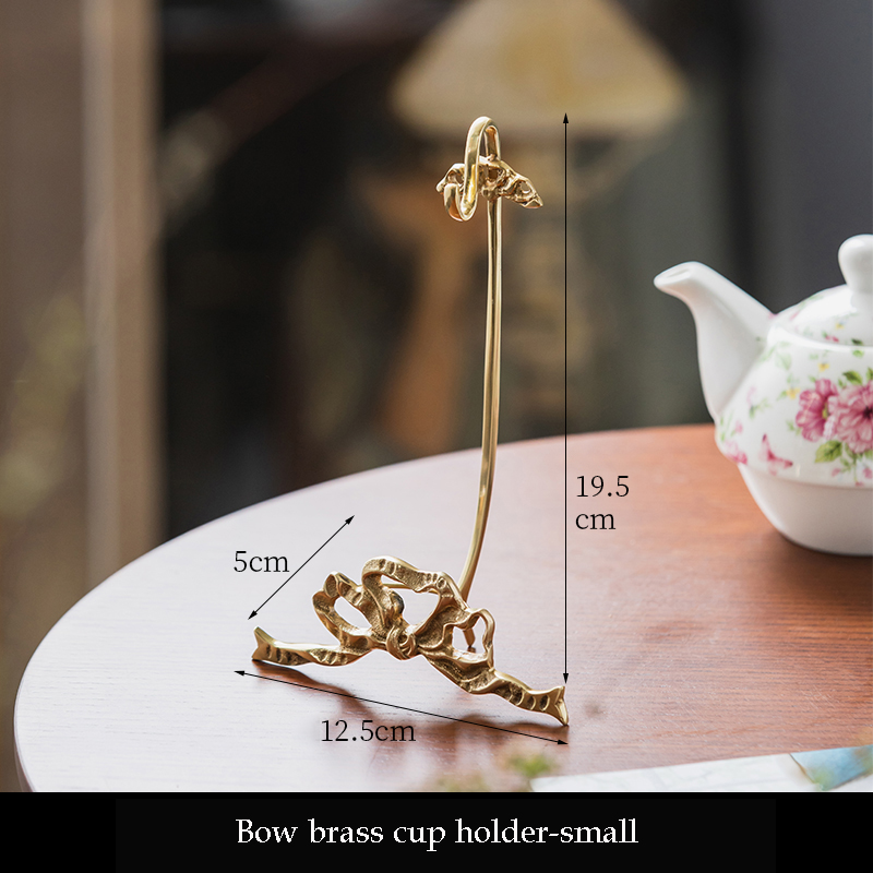 Brass Coffee Cup Shelf Storage Rack European Retro... – Grandado