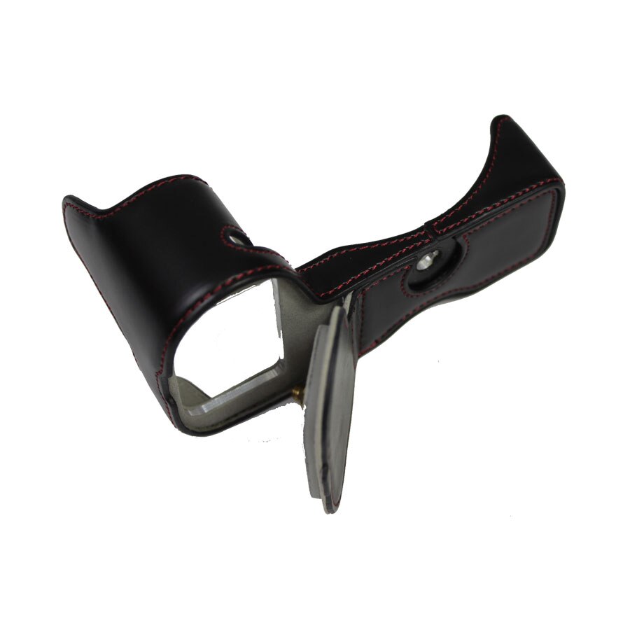 Pu Lederen Bescherm Camera Halve Zak Grip Case Voo... – Vicedeal