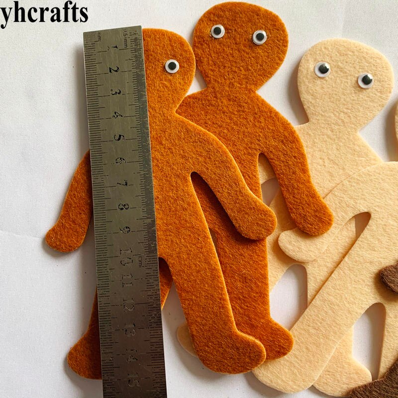 1bag(6PCS)/LOT.Felt people with wiggle eyes crafts... – Grandado