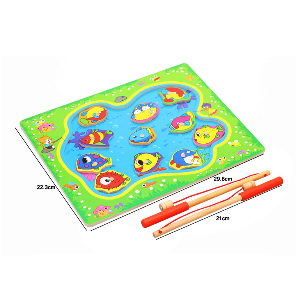 Magnetic Cartoon Ocean Fish Puzzles Pretend Fishin... – Vicedeal
