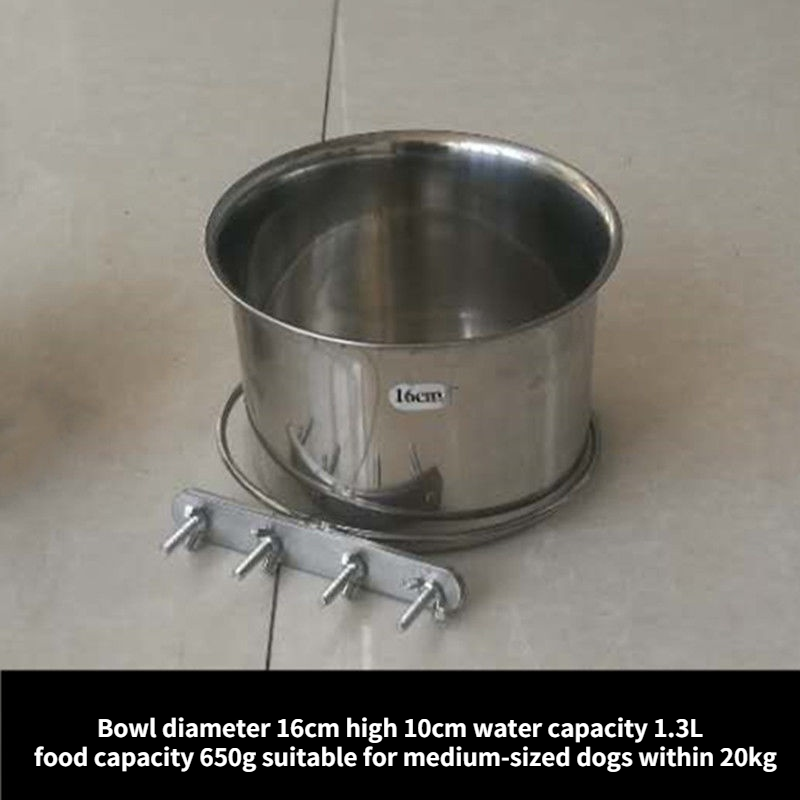 Large Dog Bowl Stainless Steel Hanging Dog Basin L... – Grandado