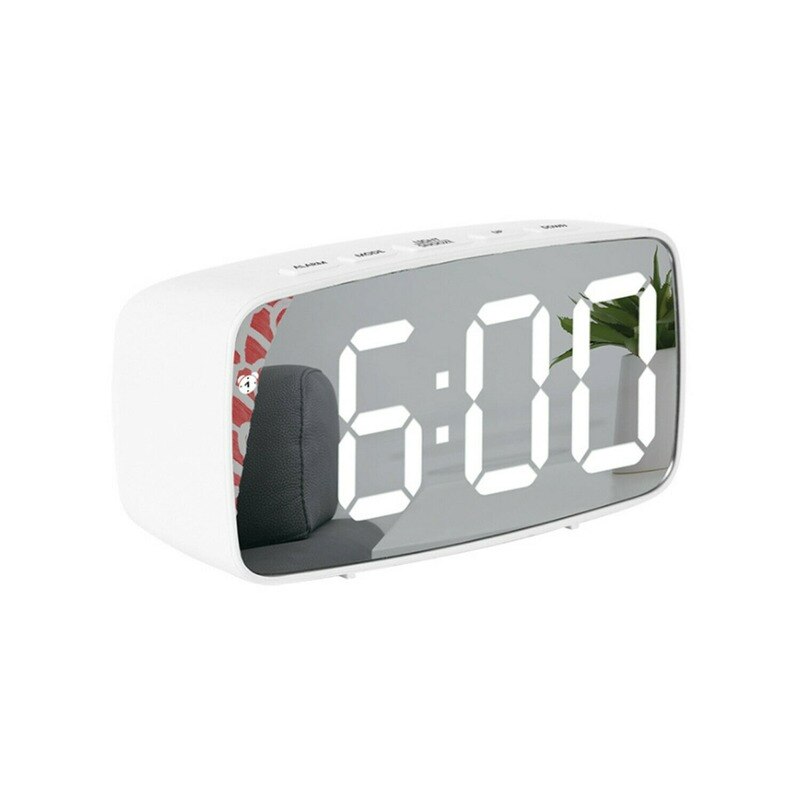 Large Digital LED Desk Alarm Clock Mirror Display ... – Grandado