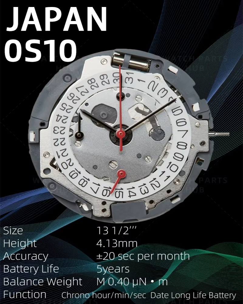 Genuine JAPAN 0S10 Watch Movement Chronograph Move... – Grandado