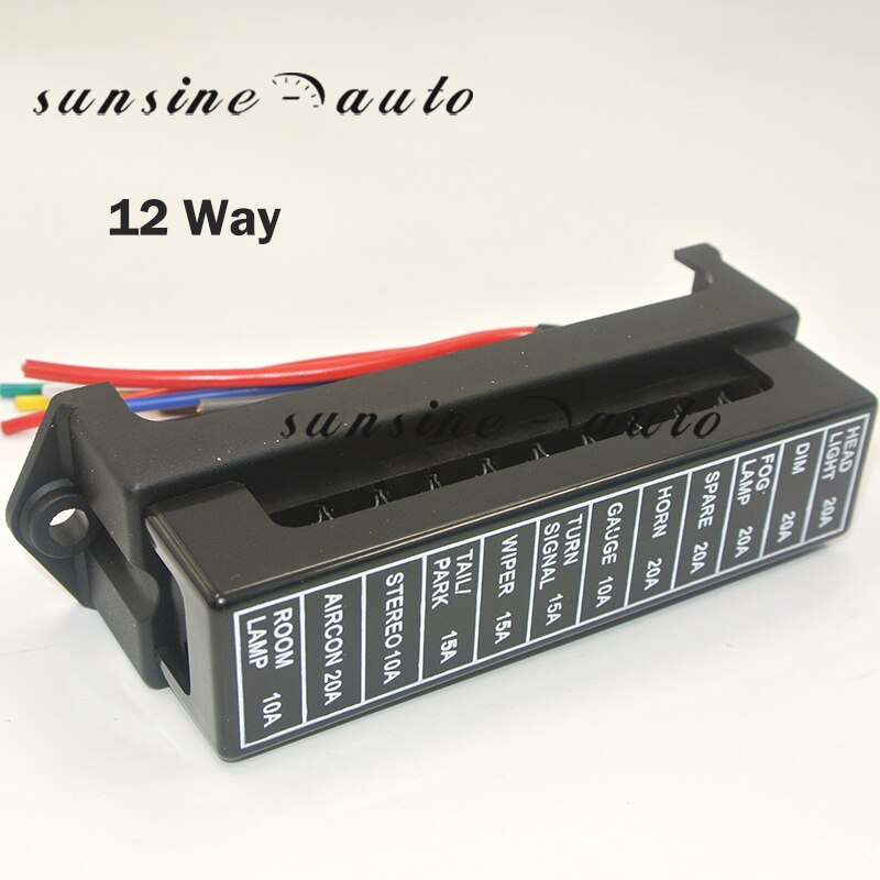 4way 6 Way 8 / 10 / 12way Car Fuse Box Circuit Car... – Grandado