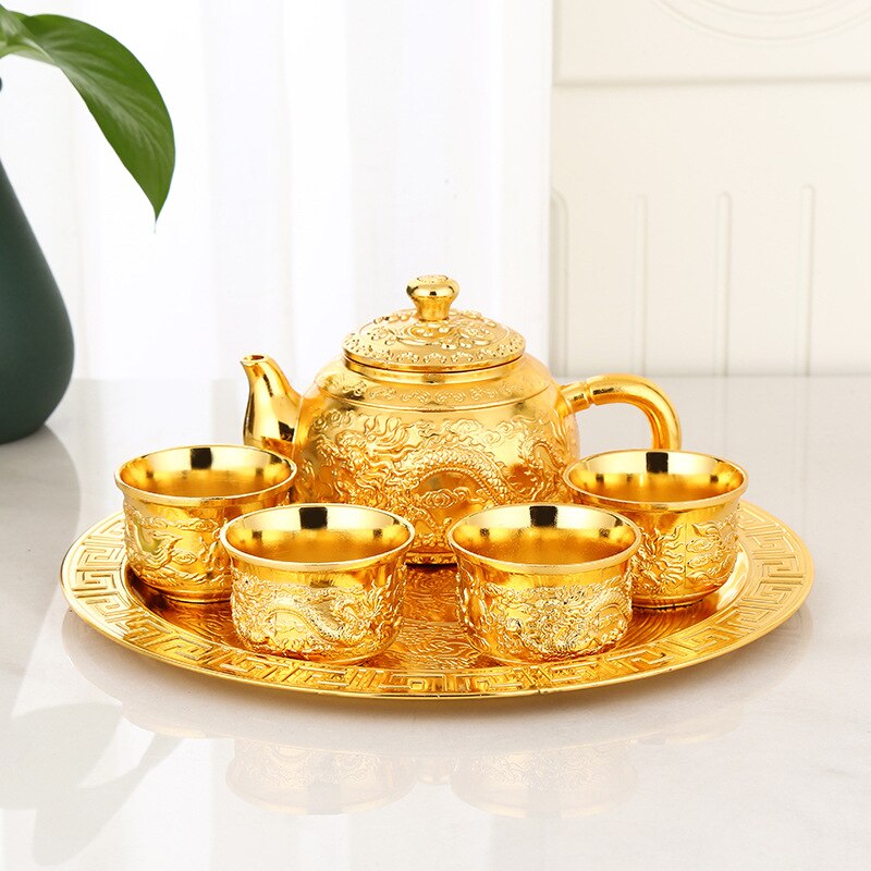 Retro Tea Wine Set European High-end Golden Tea Se... – Grandado