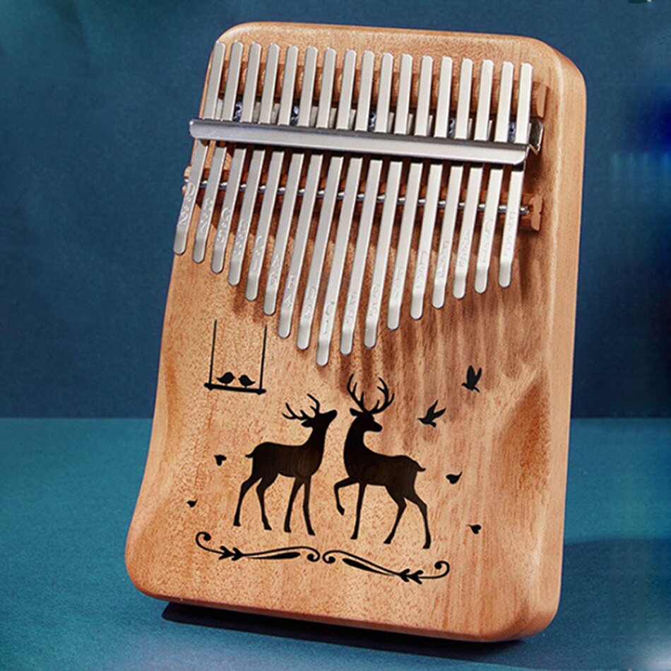Mahogany Kalimba 17Key Thumb Piano Portable Mbira ... – Grandado