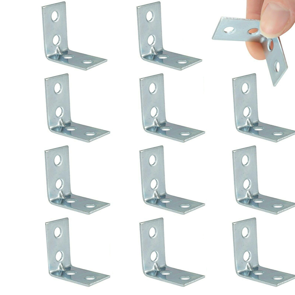 12pcs L-Shaped Corner Brackets Metal Corner Braces... – Grandado