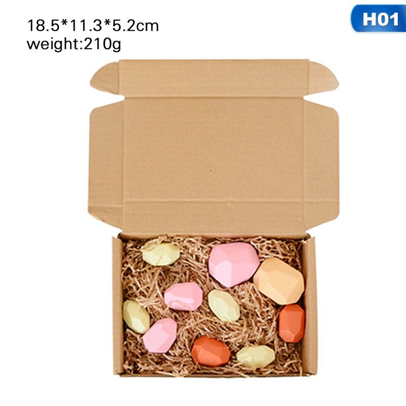 Rainbow Wooden Stone Building Toys For Baby Nordic... – Grandado