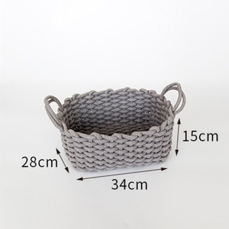 Small Desktop Storage Basket Box Linen Crotch Stor... – Grandado