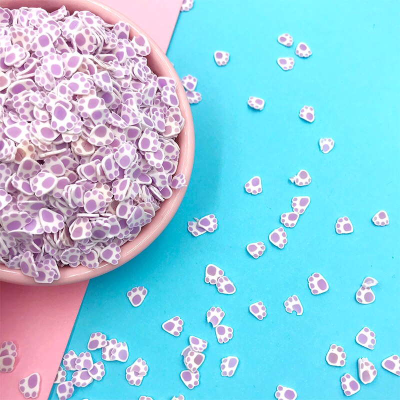 100g Kawaii Bear Claw Soft Clay Slice DIY Nail Art... – Grandado