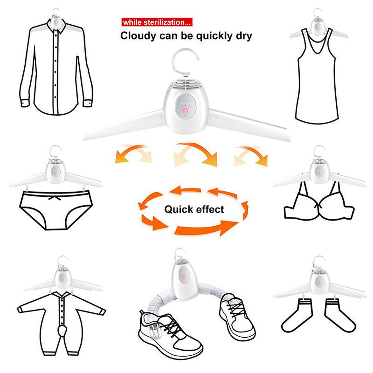 220V Portable Electric Clothes Drying Rack Smart A... – Grandado