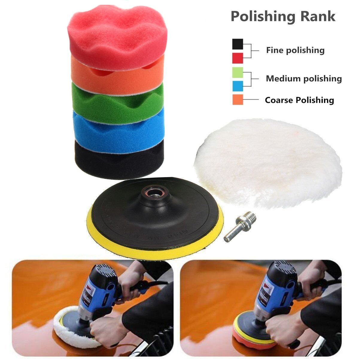 Best 7Pcs/Set 3''5''6''7'' Buffing Sponge Polishin... – Grandado
