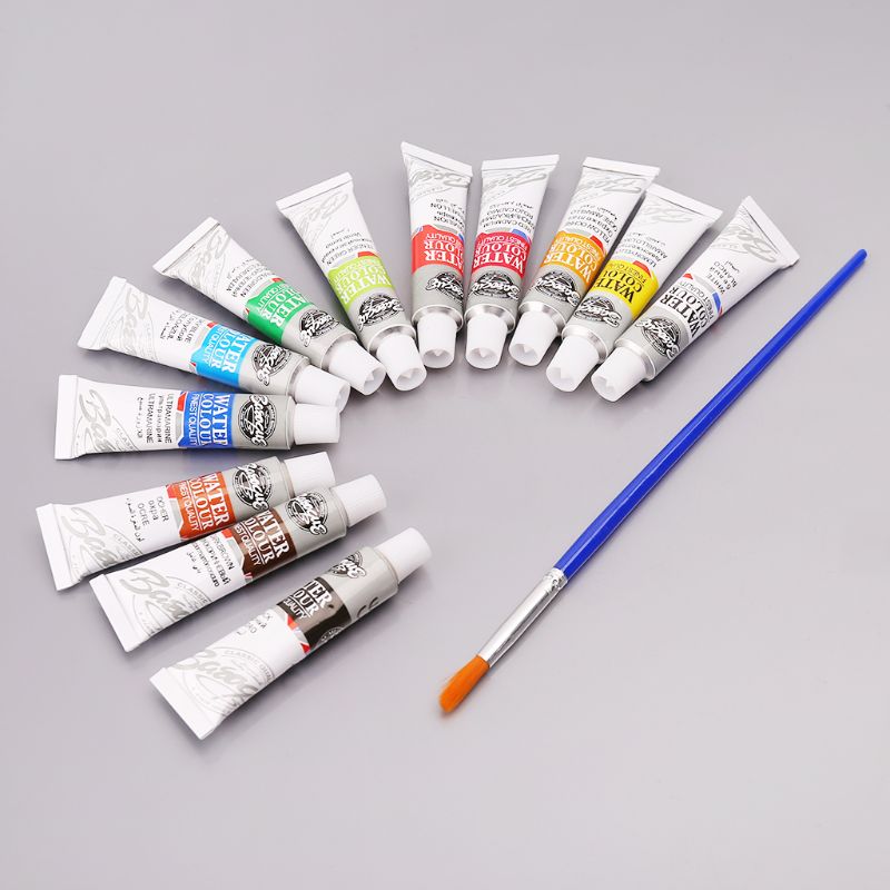 12 Colors Tubes 6ml Paint Tube Drawing Painting Wa... – Grandado