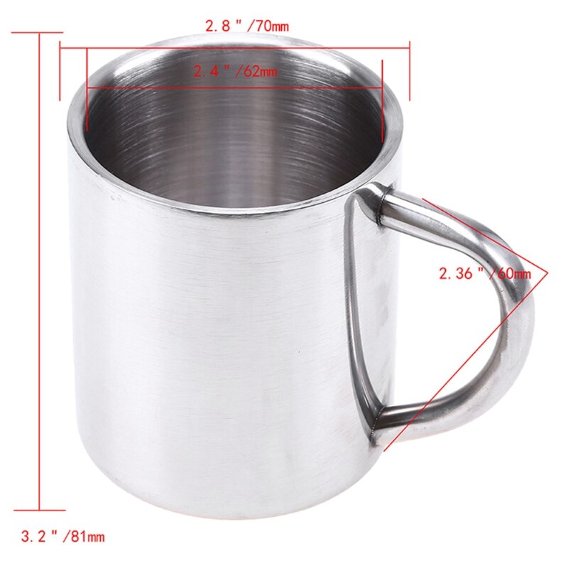 2Pcs Double Stainless Steel Water Cup Thermal Coff... – Grandado