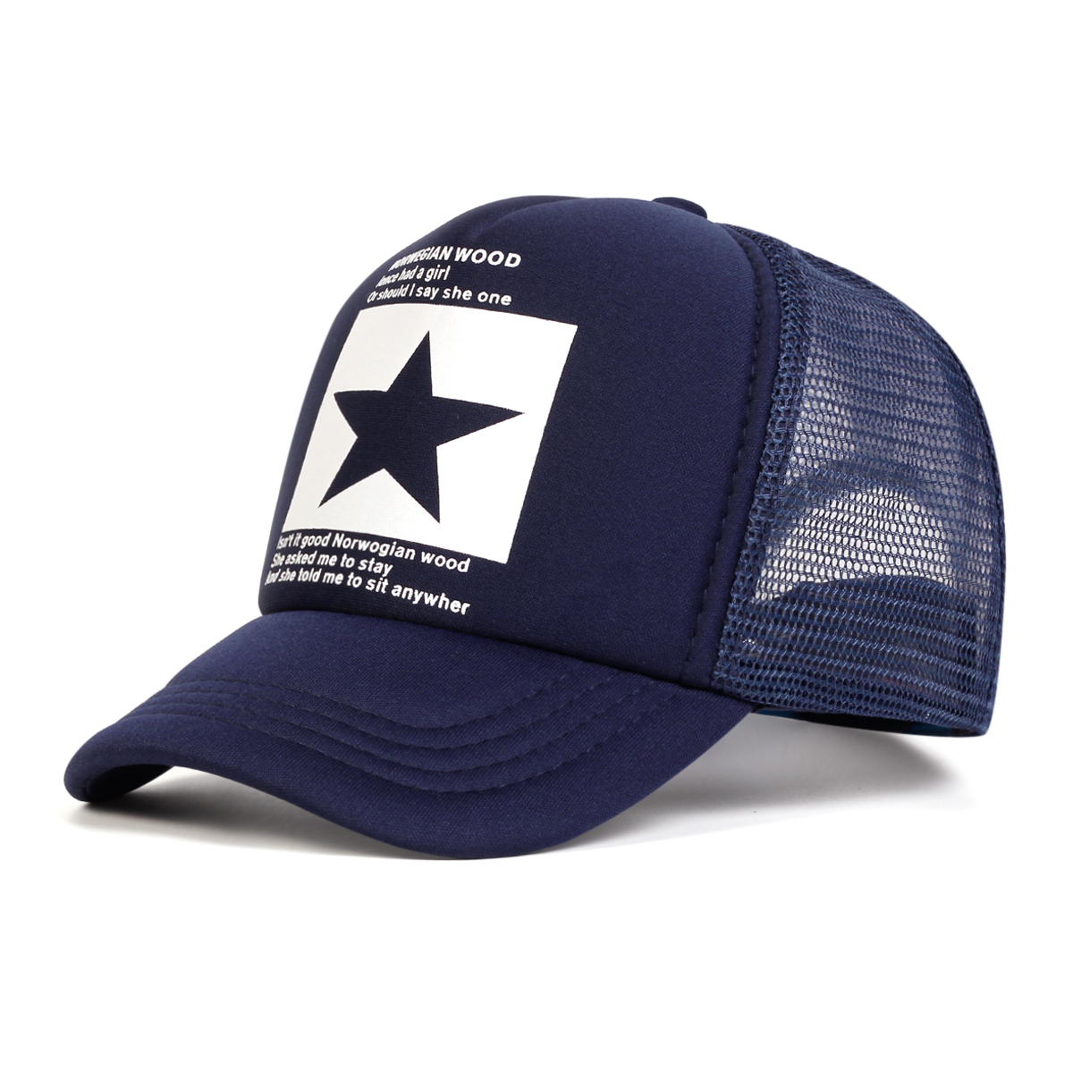 Children Five Pointed Star Print Baseball Net Caps... – Vicedeal