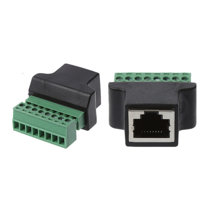 1Pc Ethernet RJ45 Female to Screw Terminal 8 Pin C... – Grandado