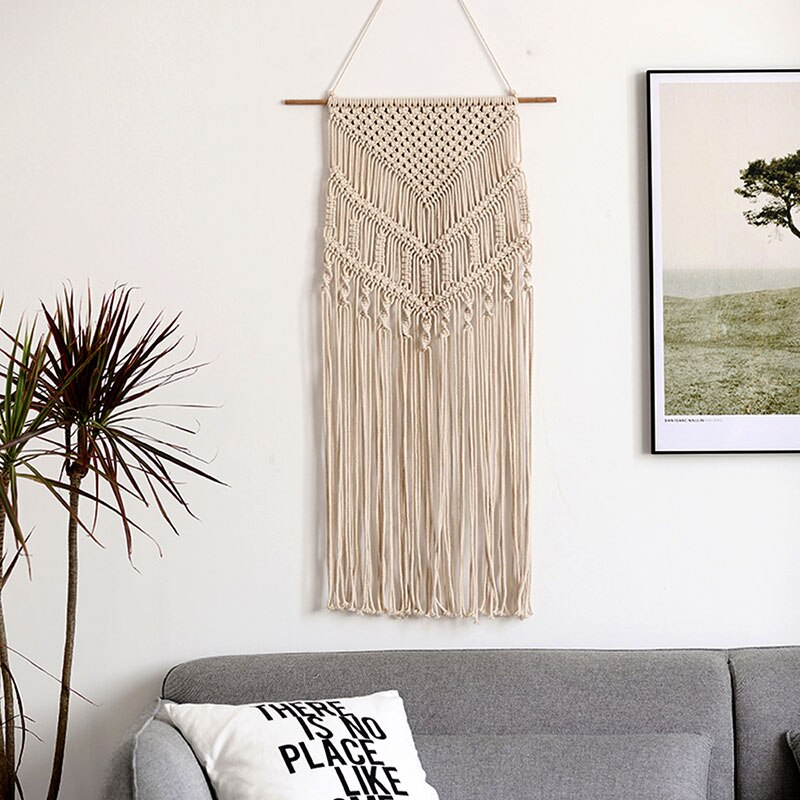 Bohemian large Chic Macrame Woven Cotton Tapestry ... – Grandado