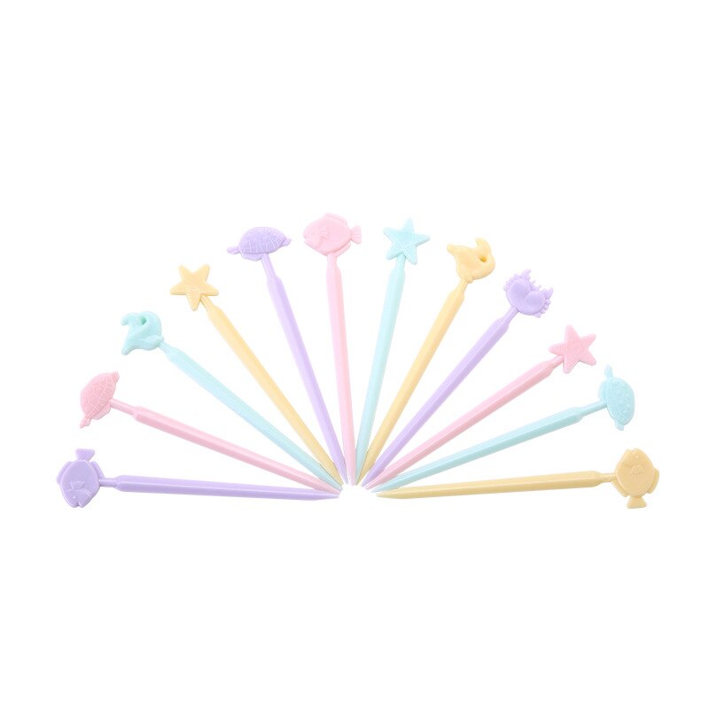 20pcs/box Dessert Food Fork Mix Color Cute Benthos... – Grandado