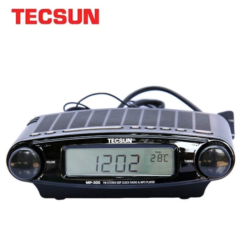 Tecsun MP-300 FM Stereo Radio DSP Clock MP3 Player... – Grandado