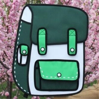 Flyone 3D Jump Style 2D Tekening Cartoon Paper Bag... – Grandado