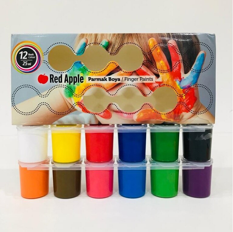 Finger Paint EN71 Safe For Kids 25 Ml 12 Vibrant C... – Grandado