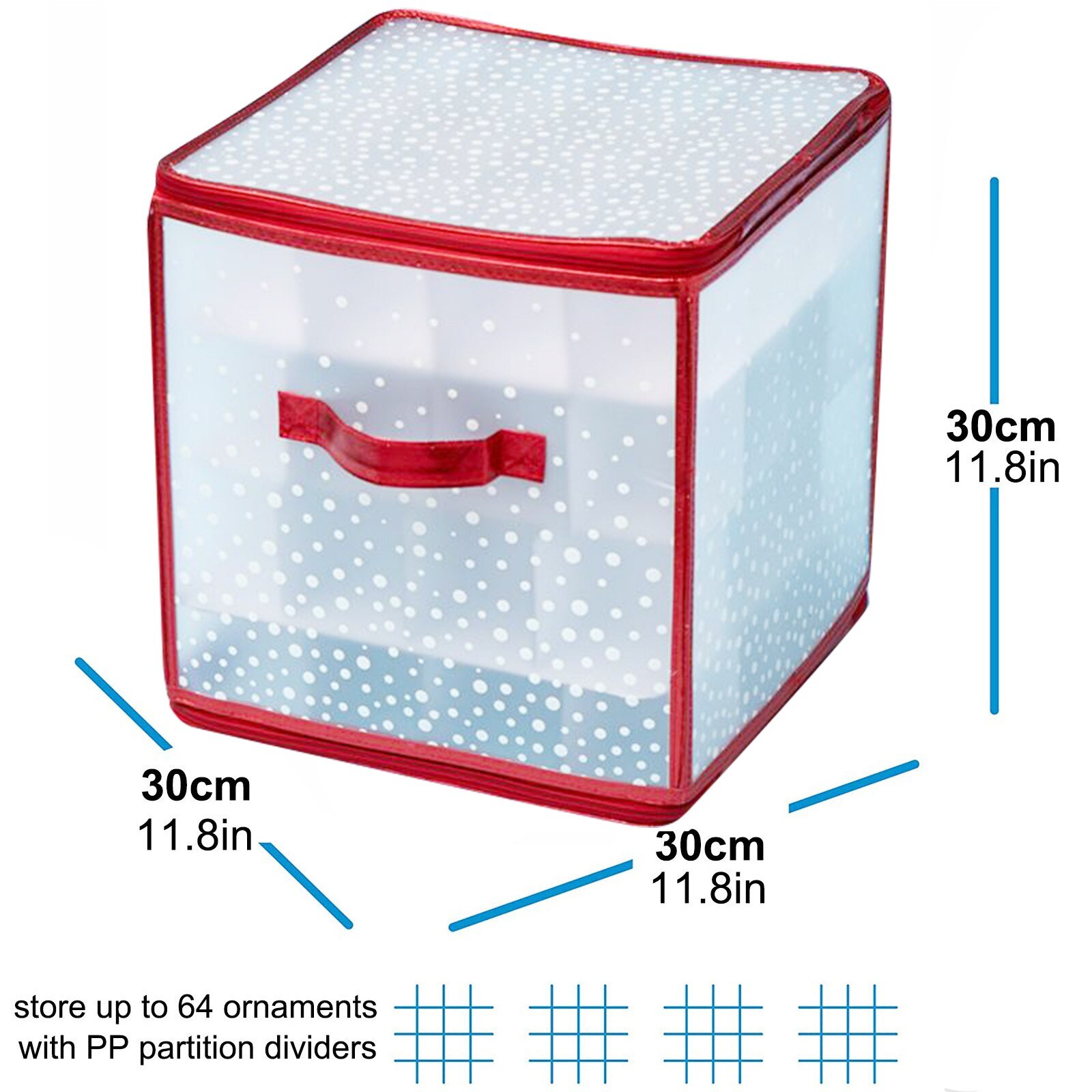 Xmas Tree Decoration Storage Box 64 Baubles Orname... – Vicedeal