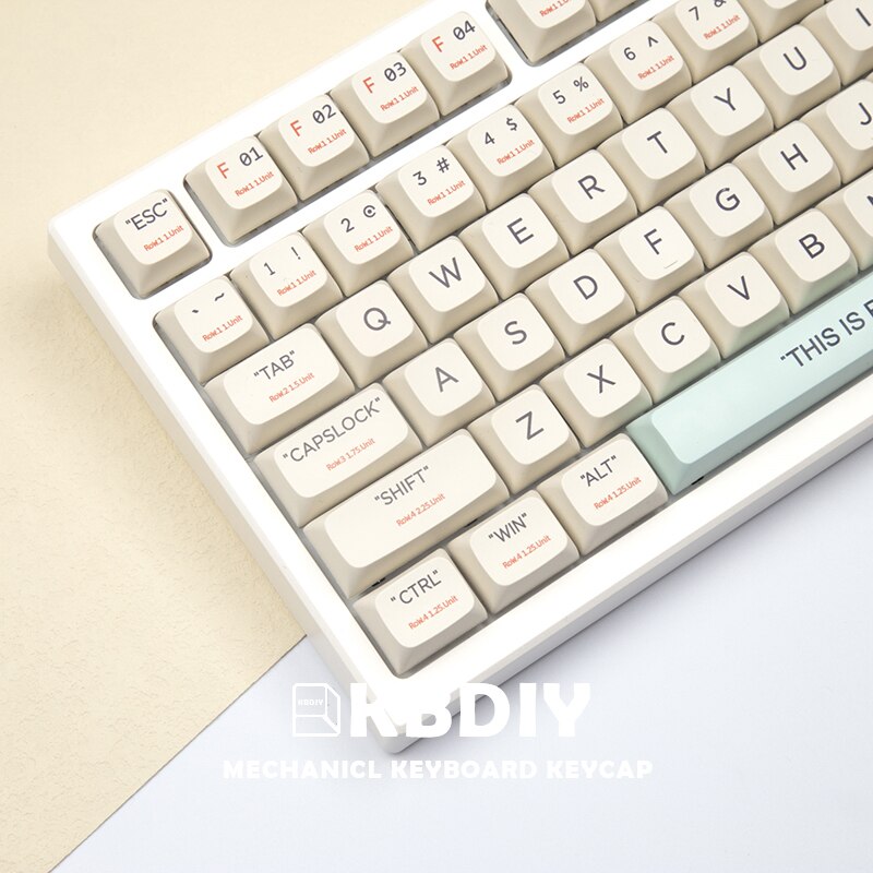 KBDiy 128 Keys XDA Profile PBT Keycaps Retro Custo... – Grandado