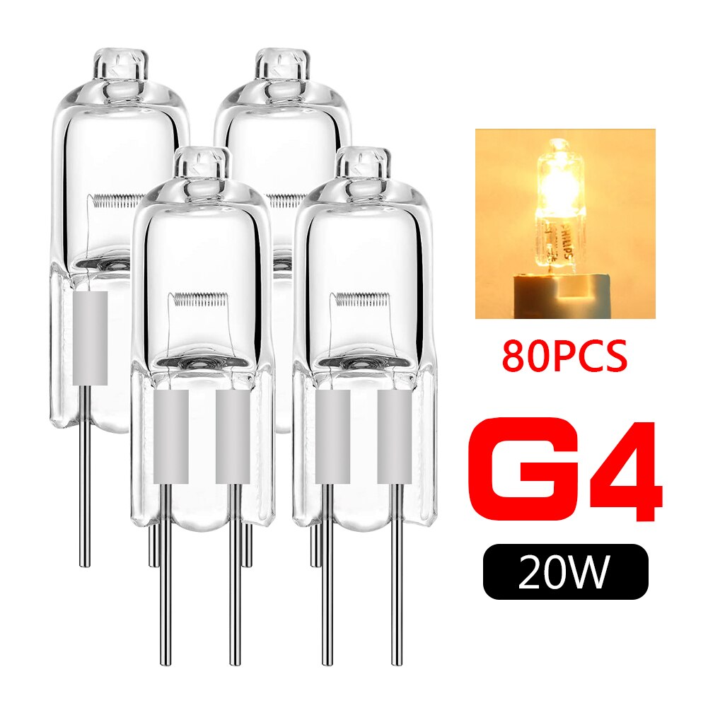 80 Stuks Halogeen G4 12V 20W Lamp Jc Type G4 Halog... – Grandado