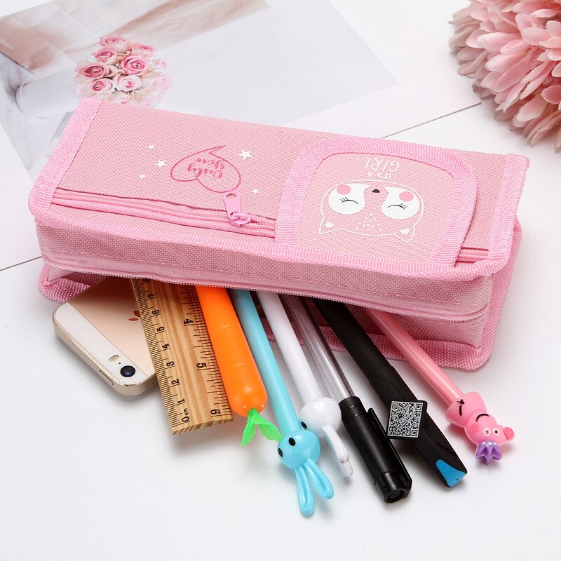 Cute Cat Pencil Case Portable Estuche Escolar Estu... – Grandado
