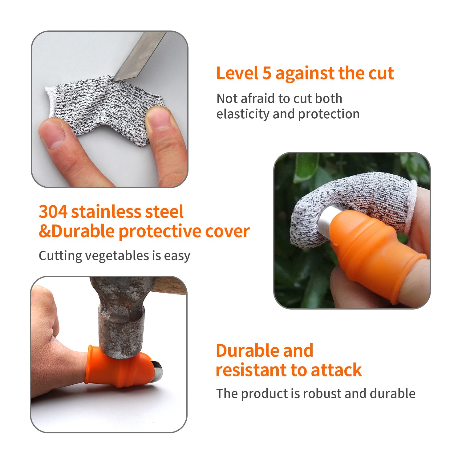 Duim Mes Tuin Siliconen Vinger Mes Oogsten Plant M... – Grandado